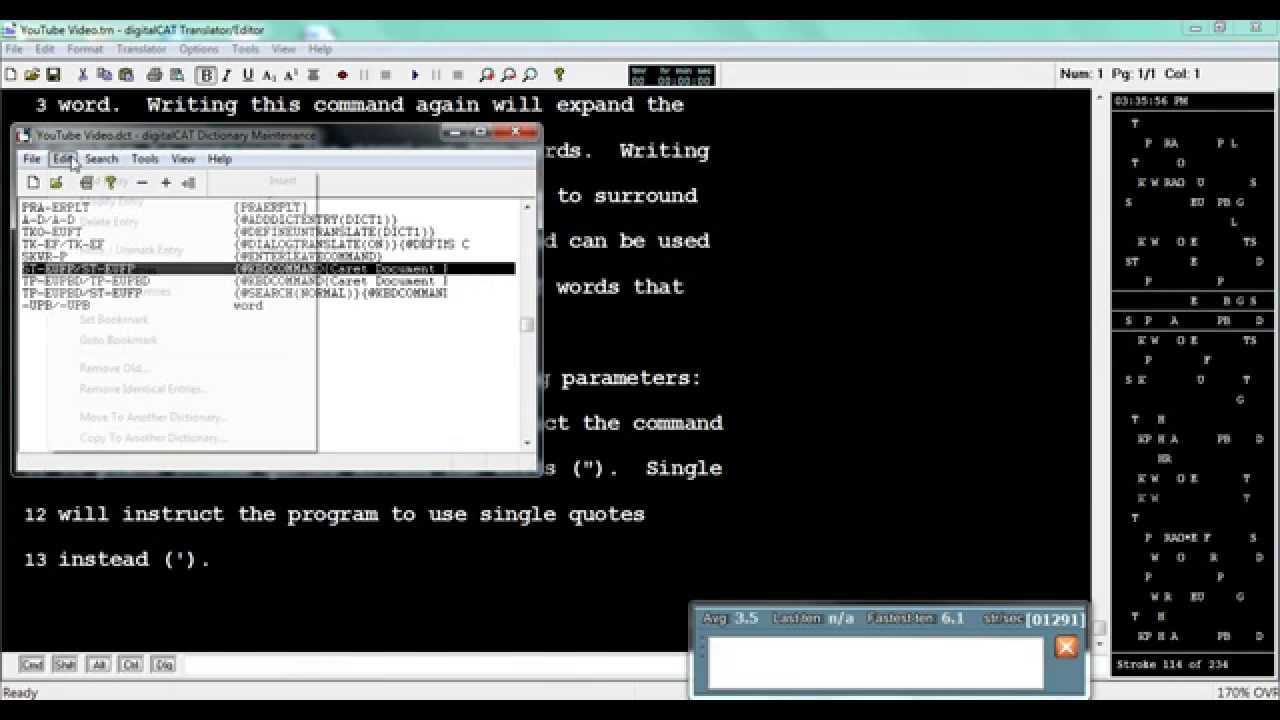 DigitalCAT Command Expand Quotes | StenoTube